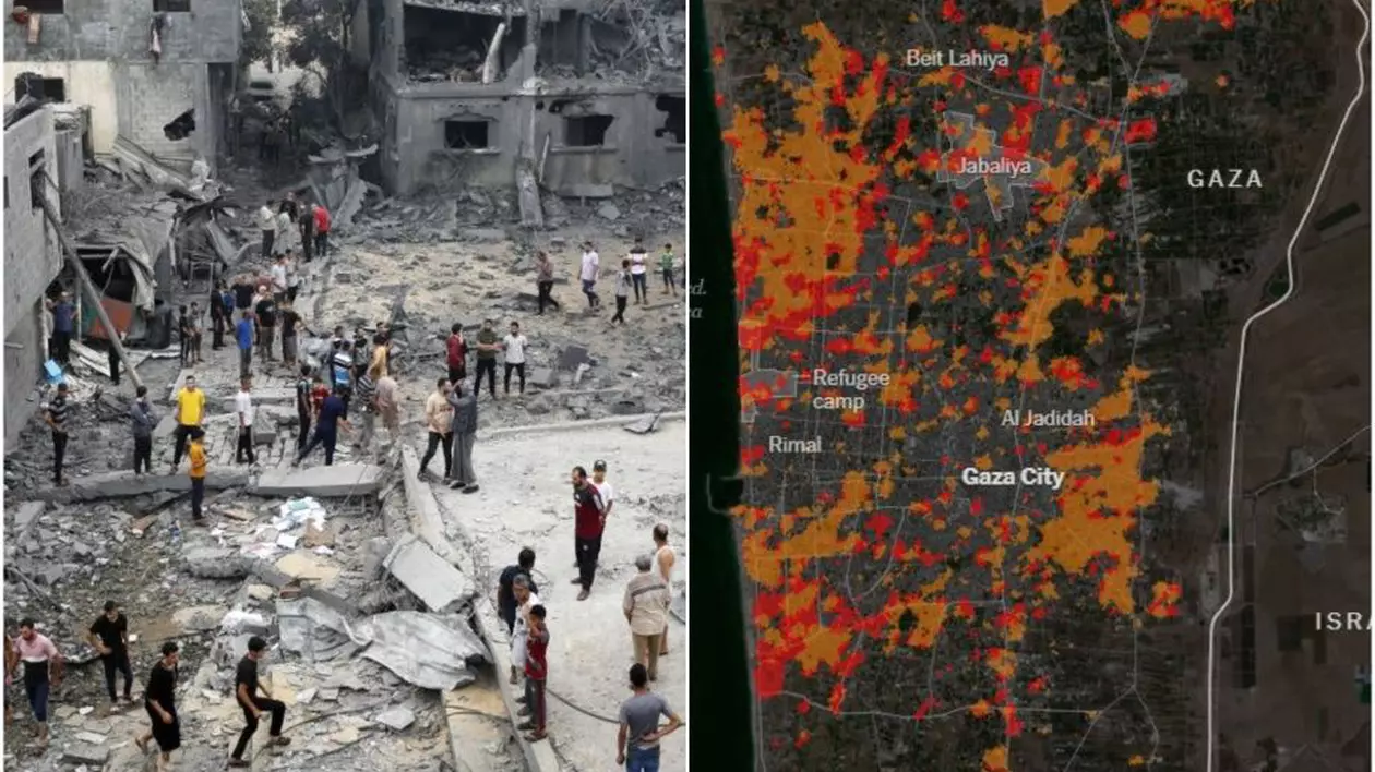 Imaginea Dezastrului Din Gaza Se Vede Din Satelit: O Treime Dintre ...