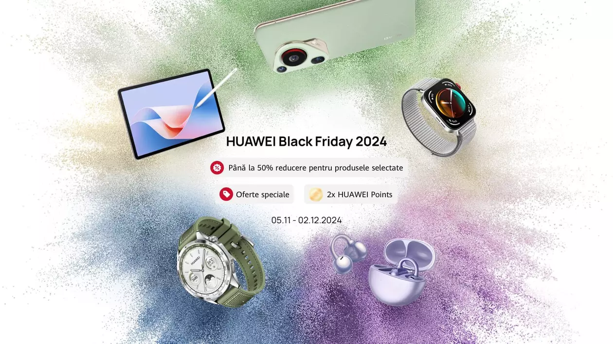 Black Friday 2024 La HUAWEI Store: 3 Black Weekend-uri Pline Cu Oferte ...