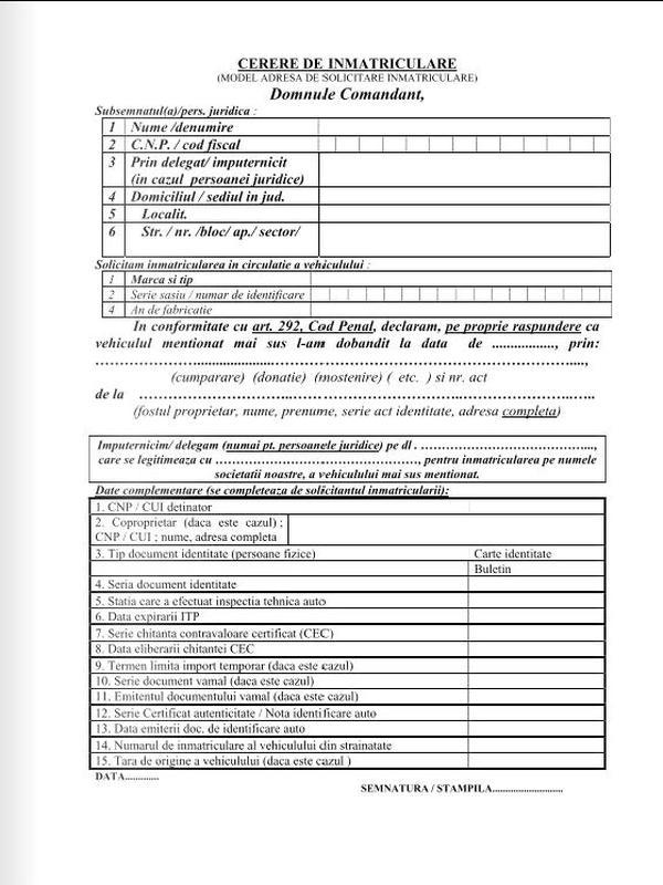 Acte Necesare Pentru înmatriculare Auto în 2021 - Nou Sau Second Hand ...