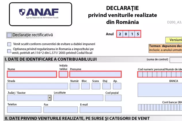 Astăzi Este Ultima Zi în Care Poți Depune Declarația 200 Privind ...