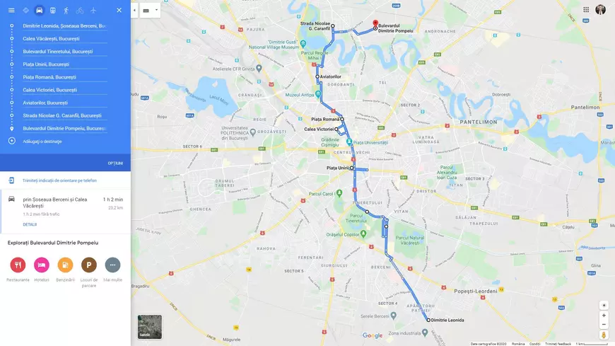 În Cât Timp Am Parcurs, La O Oră De Vârf, Traseul Berceni-Pipera ...