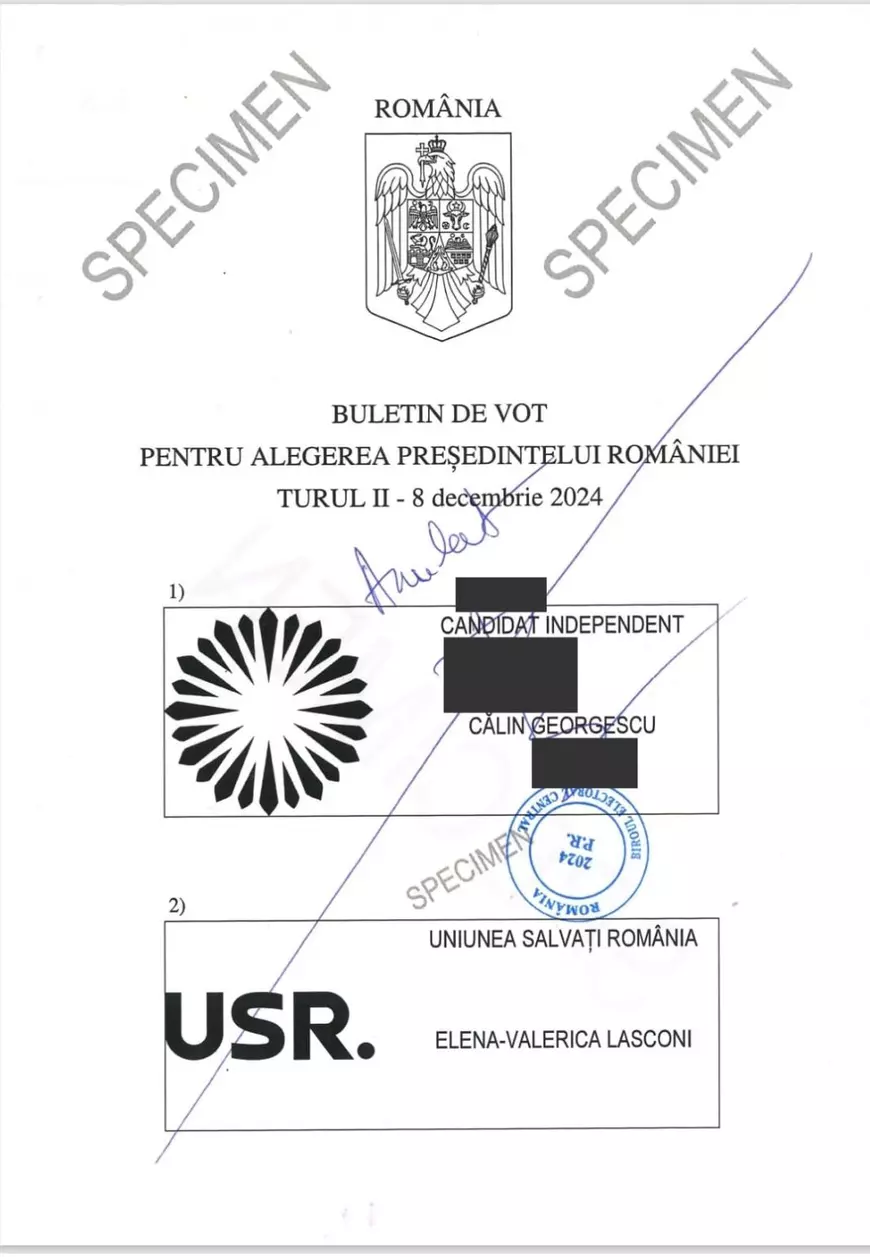 Cum Arată Buletinul De Vot La Alegerile Prezidențiale 2024 - Turul II, 8 Decembrie | Libertatea