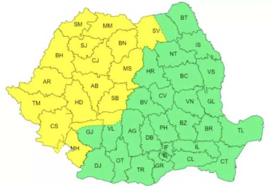 Val De Ger în România. ANM A Emis O Avertizare De Tip Cod Galben ...